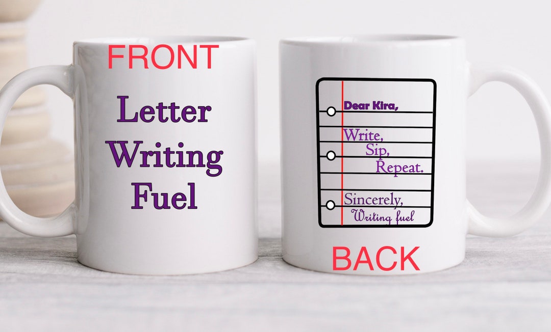 Letter Writing Mug - Etsy