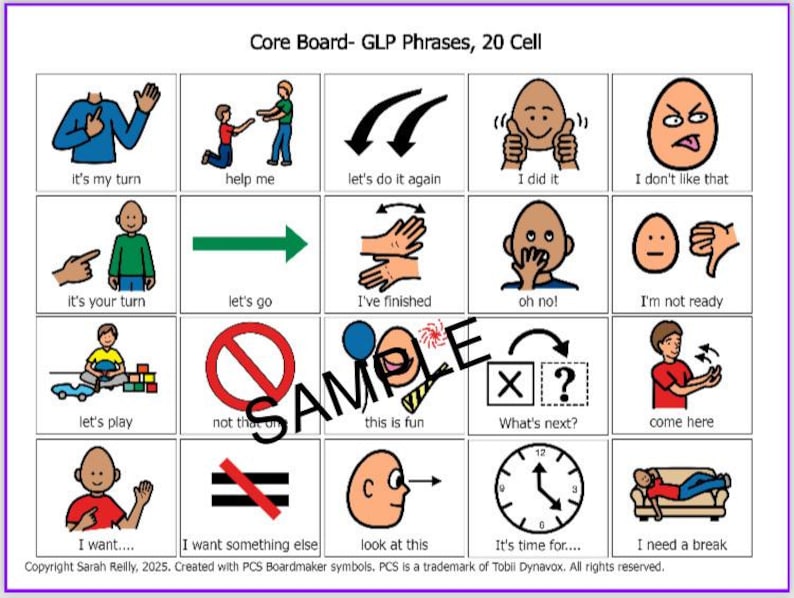 Assorted AAC Core Boards for Different Needs- 8 Cell, 32 Cell, Gestalt ...