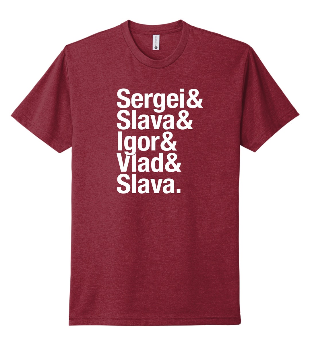 The Russian Five Ampersand & Detroit Hockey T-shirt - Etsy