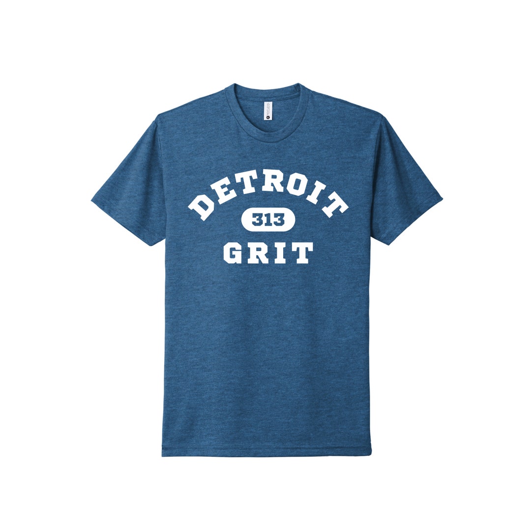Detroit Grit 313 Detroit Football T-shirt - Etsy