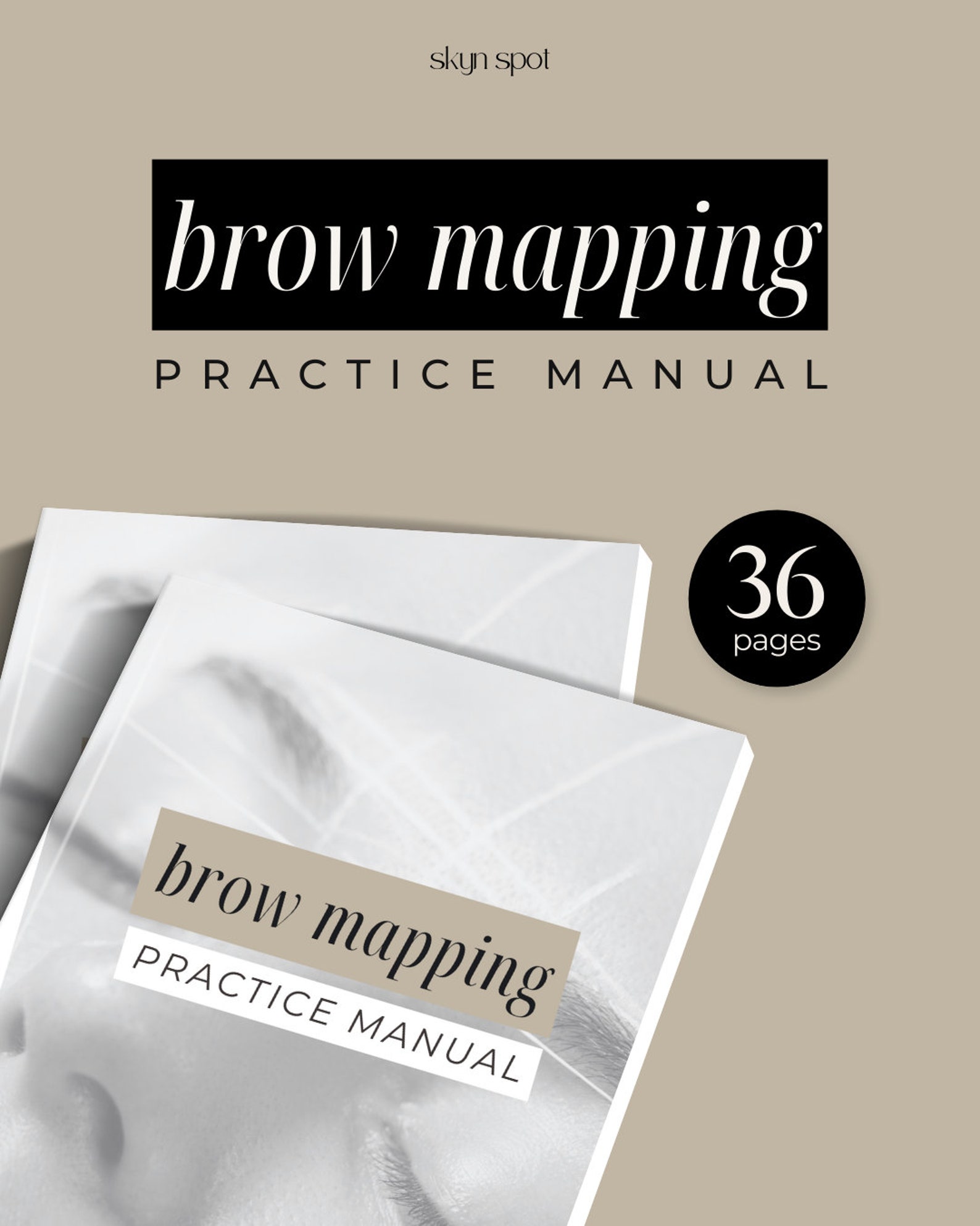 Ultimate Brow Mapping Practice Manual - Digital Download PDF Guide for Perfect Eyebrows Every ...