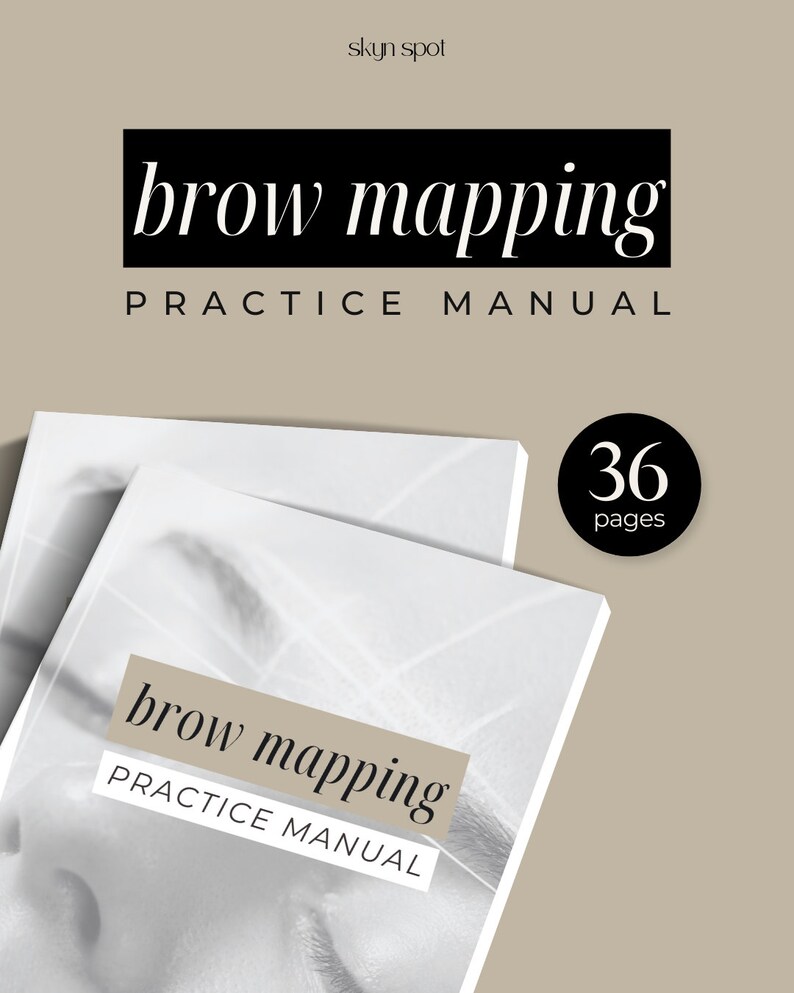 Ultimate Brow Mapping Practice Manual - Digital Download PDF Guide for ...