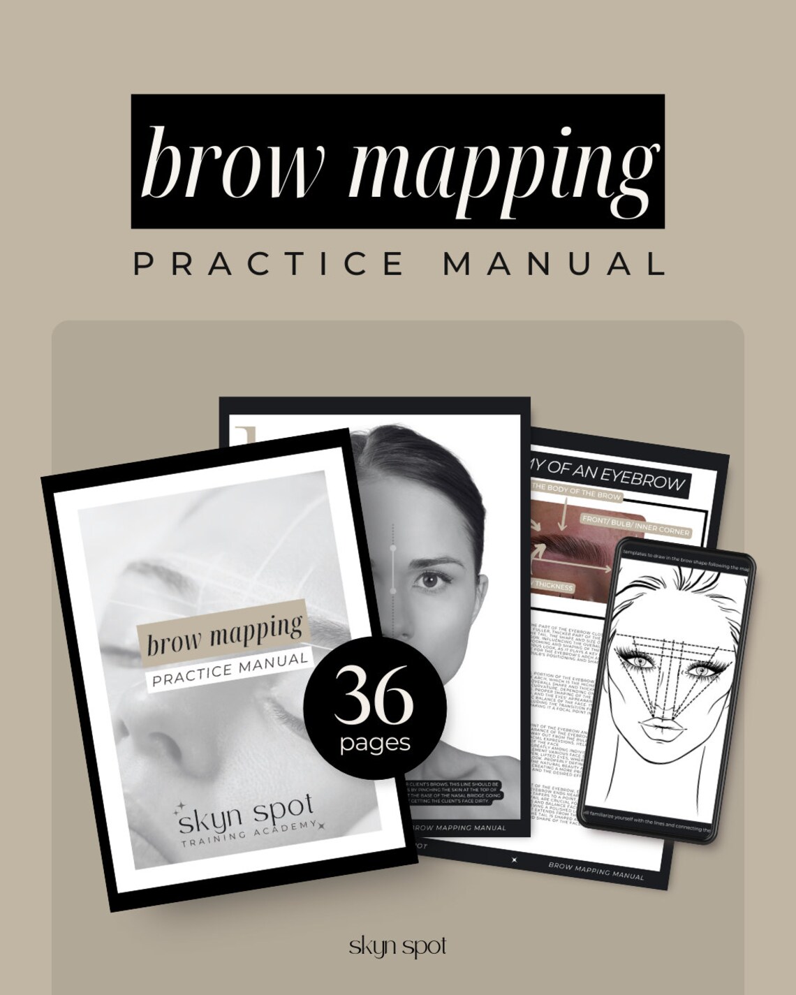 Ultimate Brow Mapping Practice Manual - Digital Download PDF Guide for ...