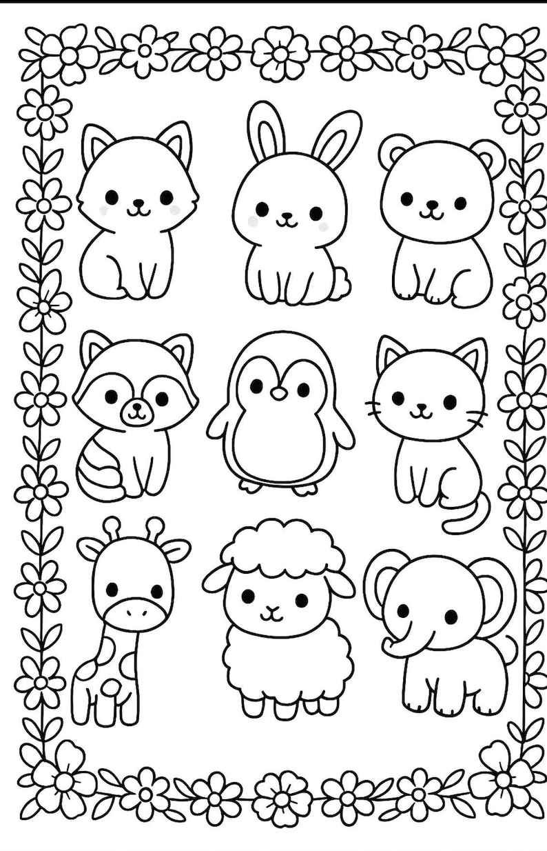 Kawaii Coloring Pages • 3-page Printable Set • Cute Food, Boba Tea ...
