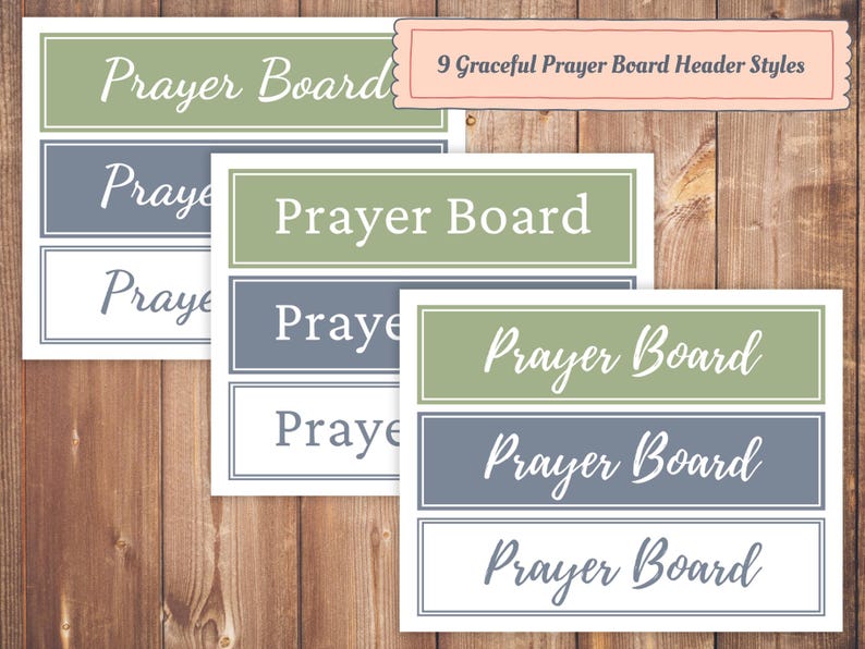 Prayer Board Kit, Prayer Board Kit Printable, Prayer Board Starter Kit ...
