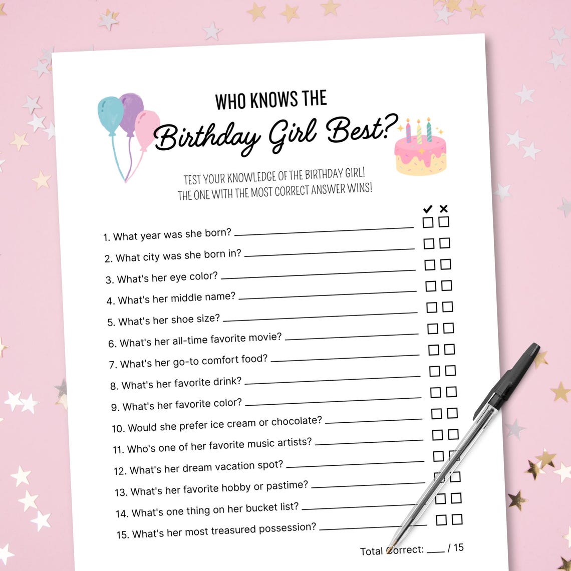 Who Knows the Birthday Girl Best, How Well Do You Know the Birthday ...