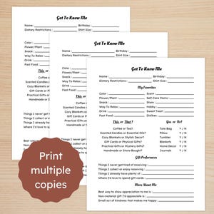 Get to Know You Printable, Coworker Questionnaire, Team Building ...