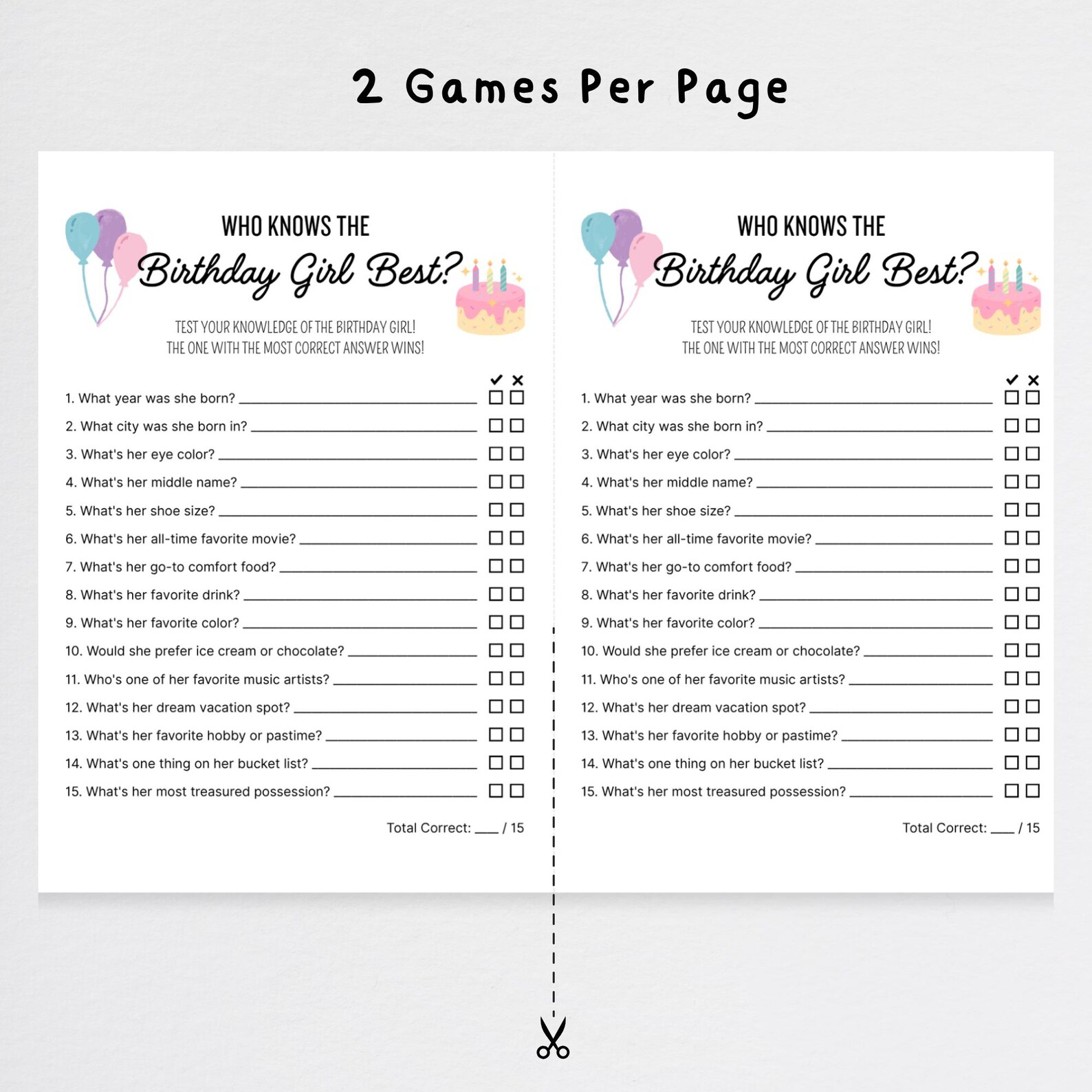 Who Knows the Birthday Girl Best, How Well Do You Know the Birthday ...