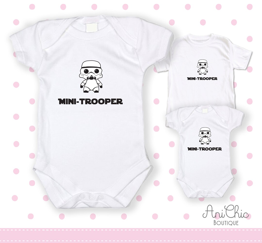 Star Wrs Mini-trooper Unisex Baby Bodysuit, Darth Vader, Stormtrooper ...