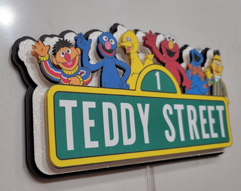 Sesame Street Cake Topper Sesame Street Birthday Party - Etsy