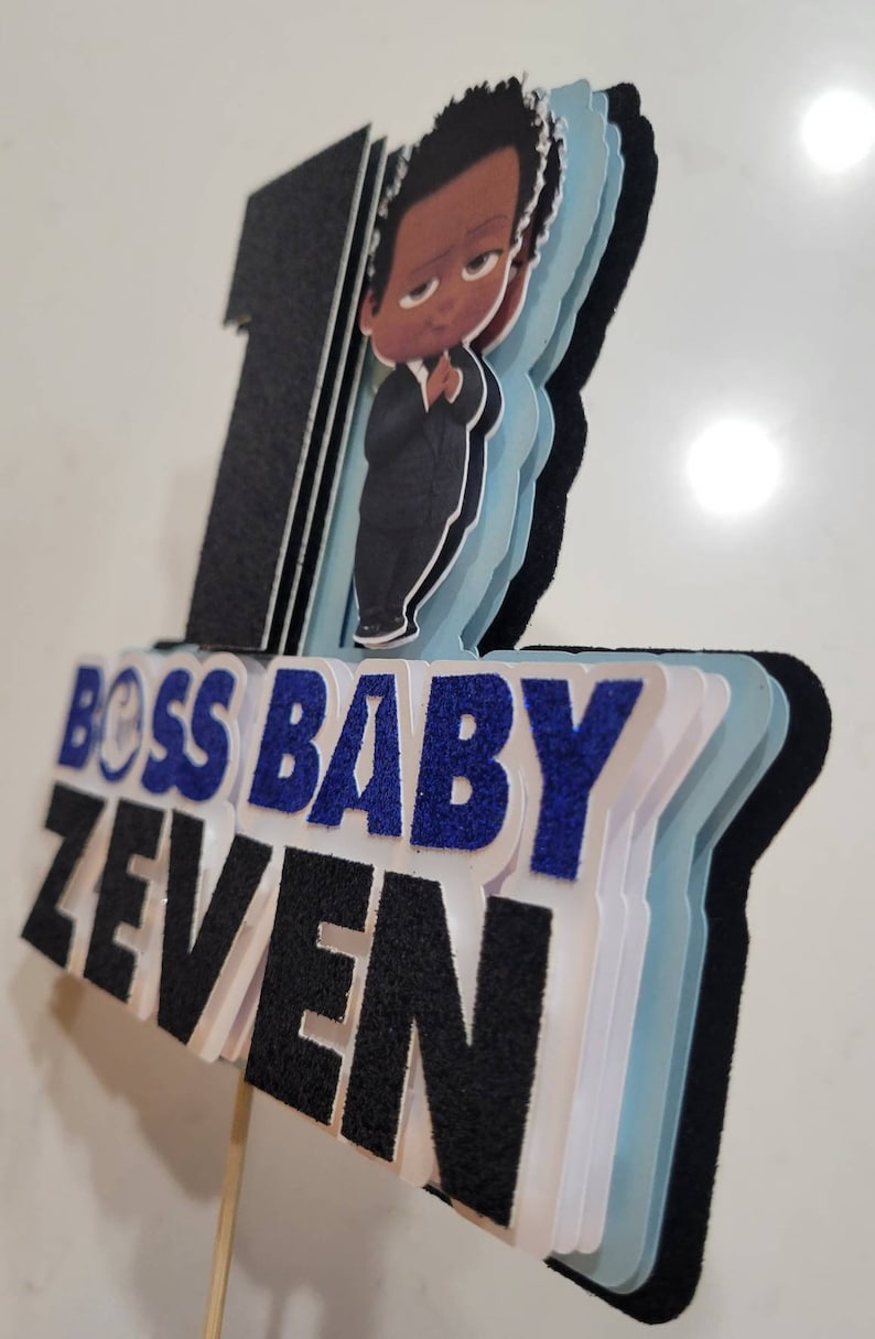 Boss Baby Cake Topper, Boss Baby Birthday Party, Birthday Decor, Custom ...