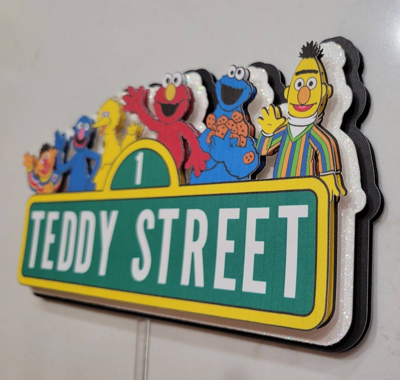 Sesame Street Cake Topper Sesame Street Birthday Party - Etsy