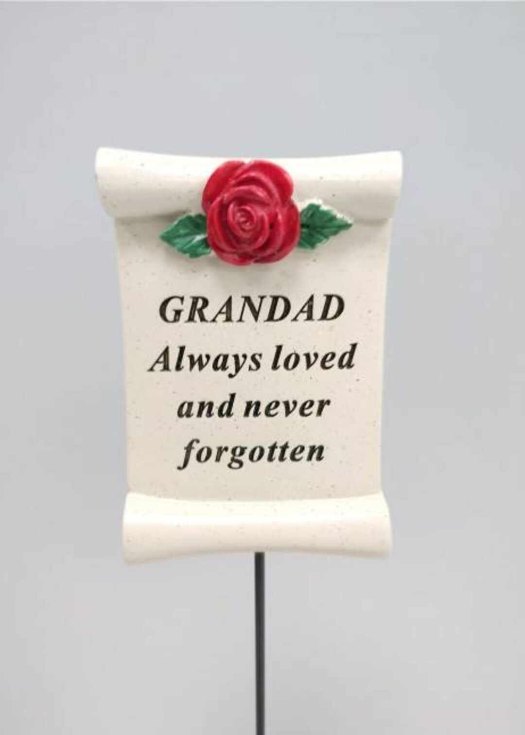 Grandad Memorial Always Loved Flower Rose Scroll Memorial - Etsy