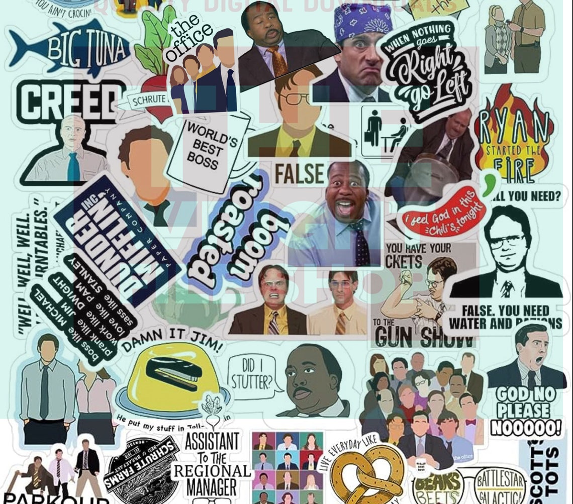 Sticker Bomb | the Office | Michael Scott | 20 Oz Tumbler | Digital ...