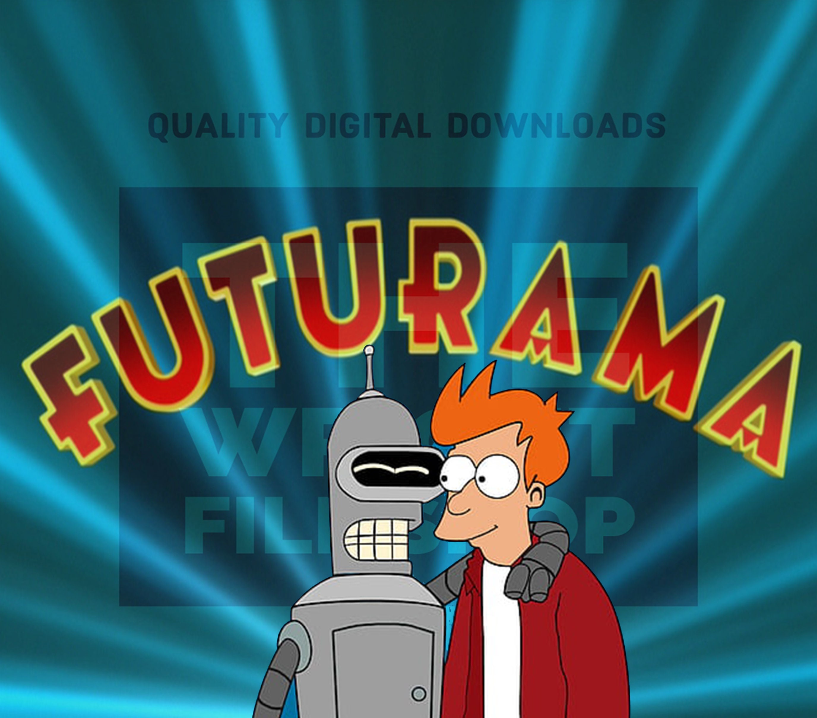 Funny Cartoons Futurama Bender & Fry 20 Oz Tumbler Digital Sublimation ...