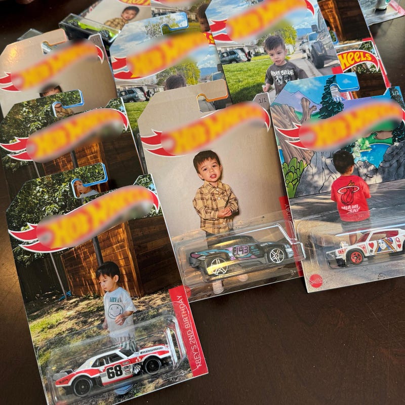 Custom Hot Wheel Cards Template - Etsy