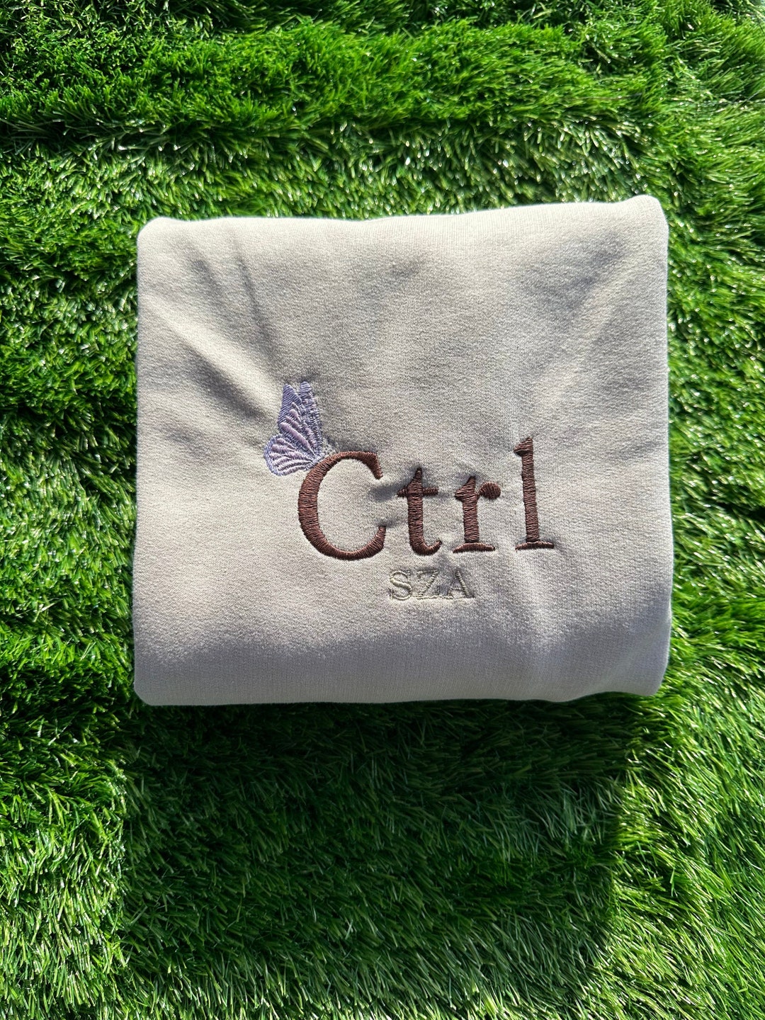 CTRL Embroidered Crewneck - Etsy