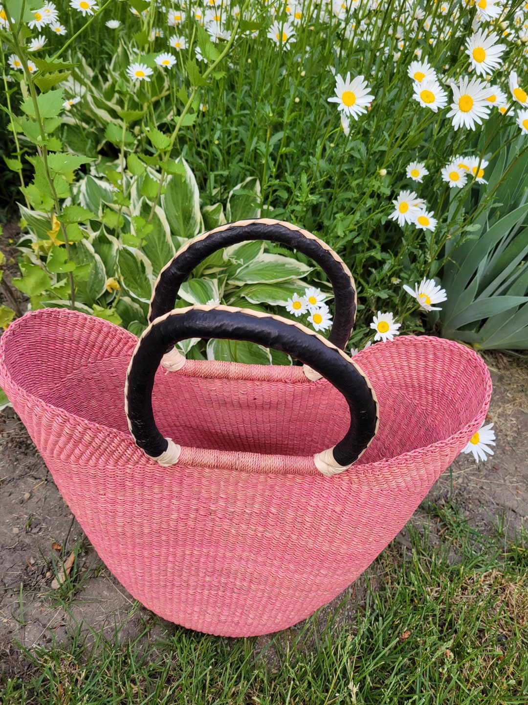 Large U-shopper Bolga Baskets , Shopping Basket ,market Basket ...