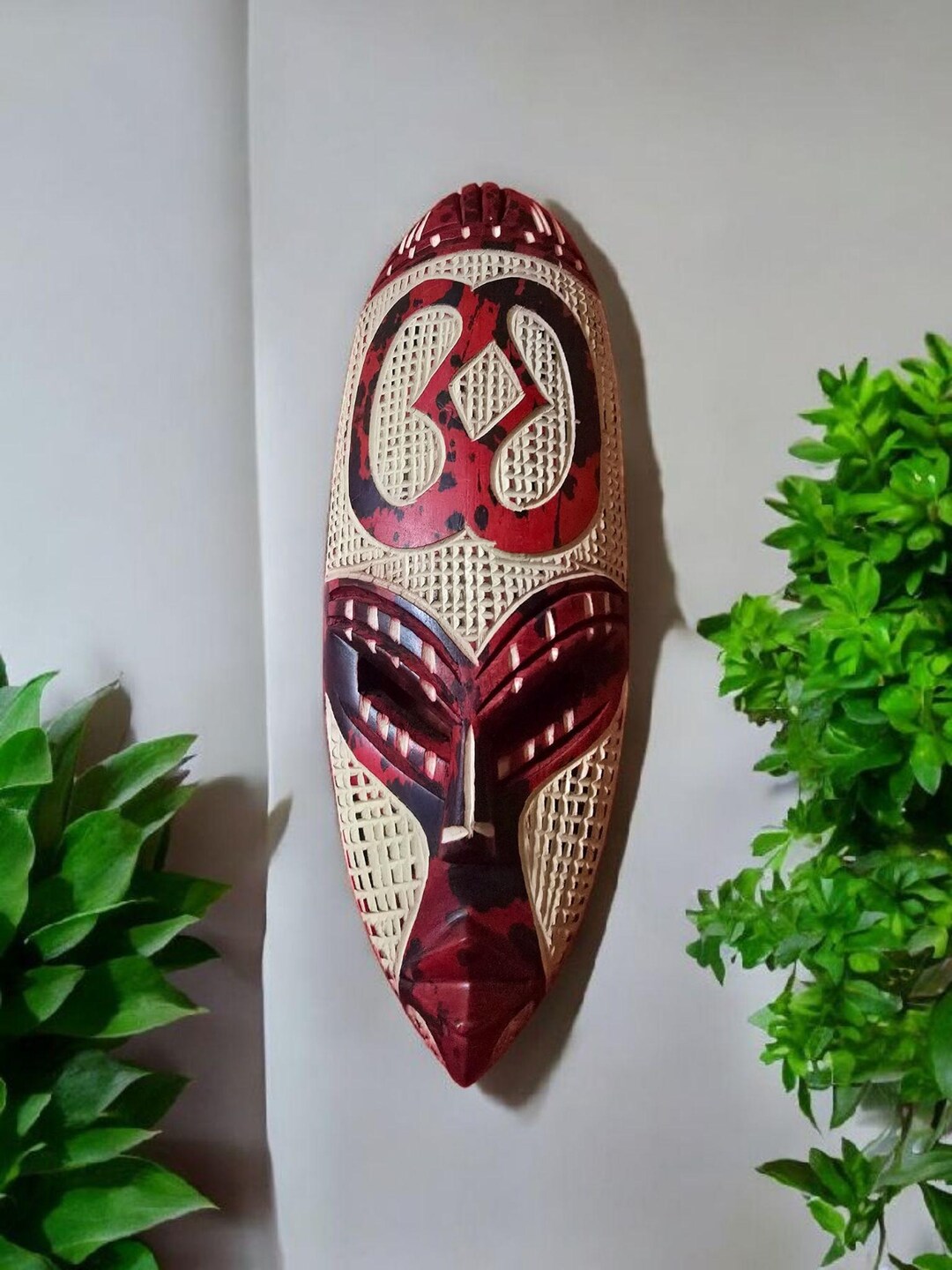 Small Adinkra Hand Carved Mask |african Home Decor| Ashanti Masks ...
