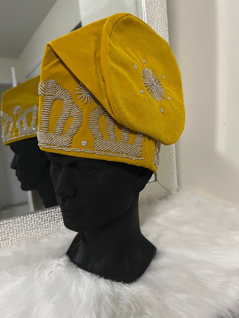 African Men Cap Fila Ijebu Men Aso Oke Cap Nigerian Traditional Men Cap ...