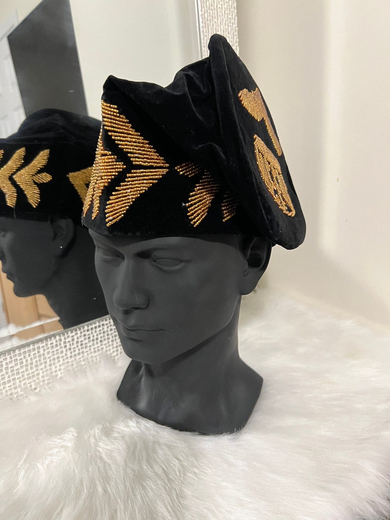 African Men Cap | Fila Ijebu| Men Aso Oke Cap| Nigerian Traditional Men ...