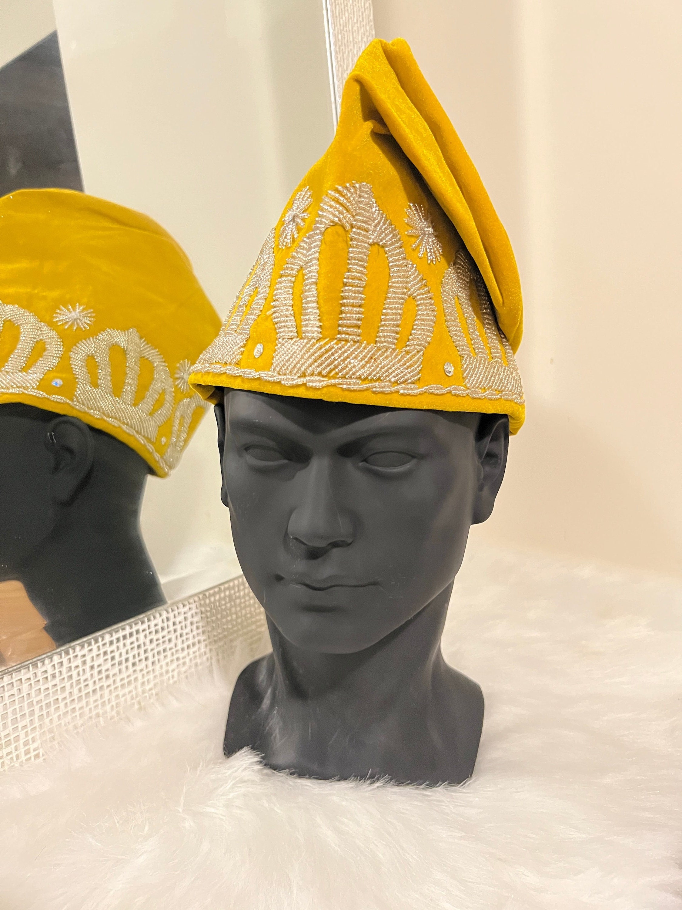 African Men Cap | Fila Ijebu| Men Aso Oke Cap| Nigerian Traditional Men ...