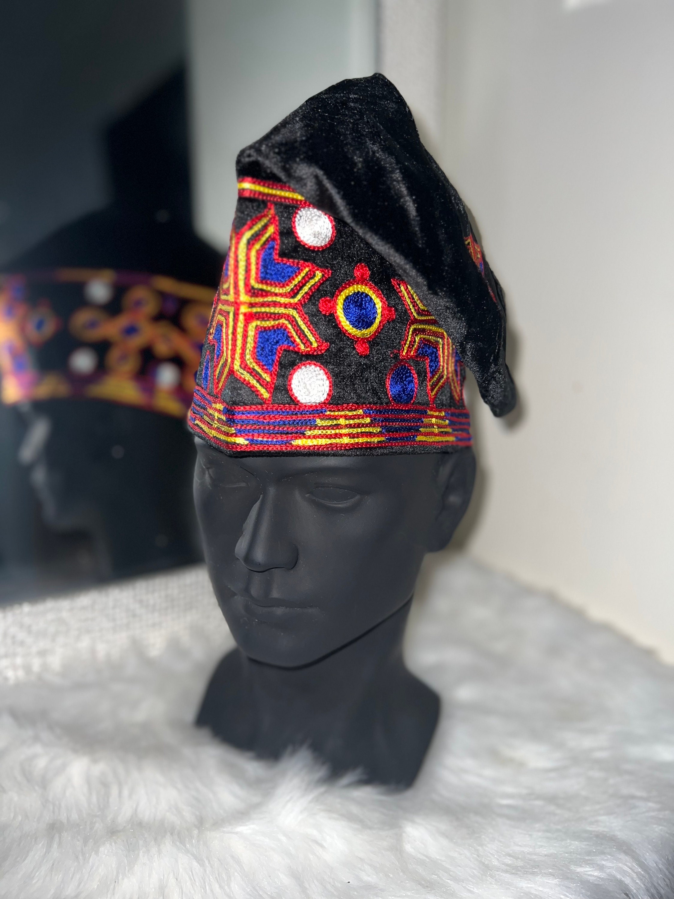 African Men Cap | Fila Ijebu| Men Aso Oke Cap| Nigerian Traditional Men ...