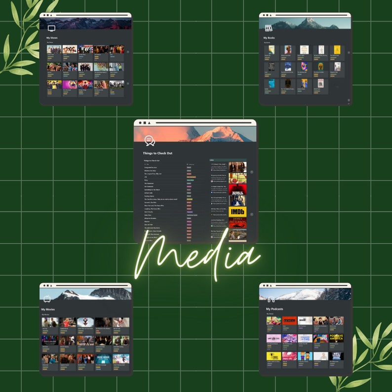 All-in-one Notion System Template for Life School Wellness - Etsy