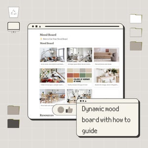 Interior Design Notion Template Digital Design Project - Etsy