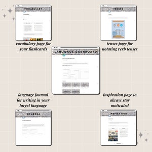 Language Learning Notion Template - Etsy