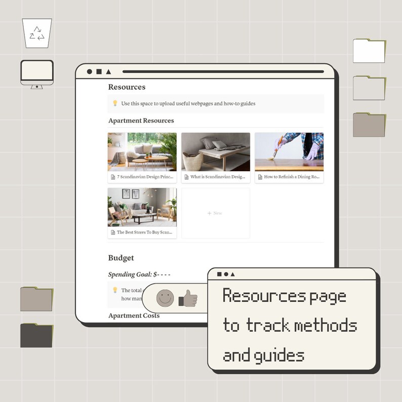 Interior Design Notion Template Digital Design Project | Etsy UK