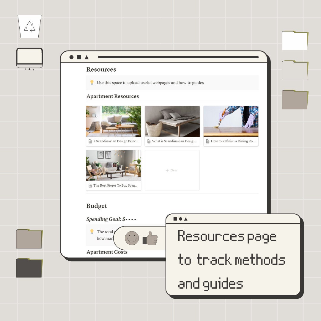 Interior Design Notion Template Digital Design Project - Etsy
