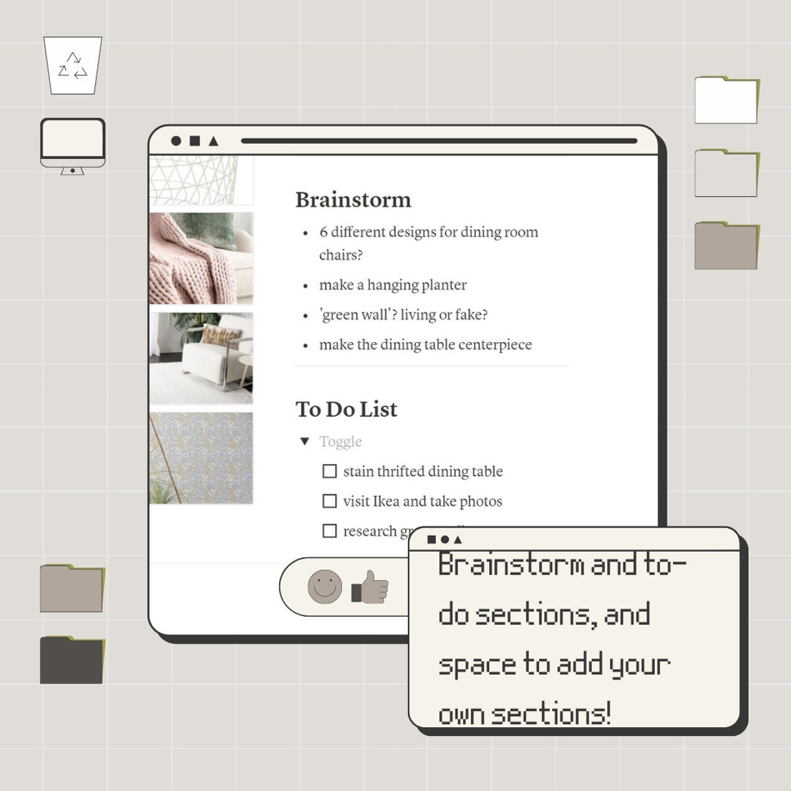 Interior Design Notion Template Digital Design Project - Etsy