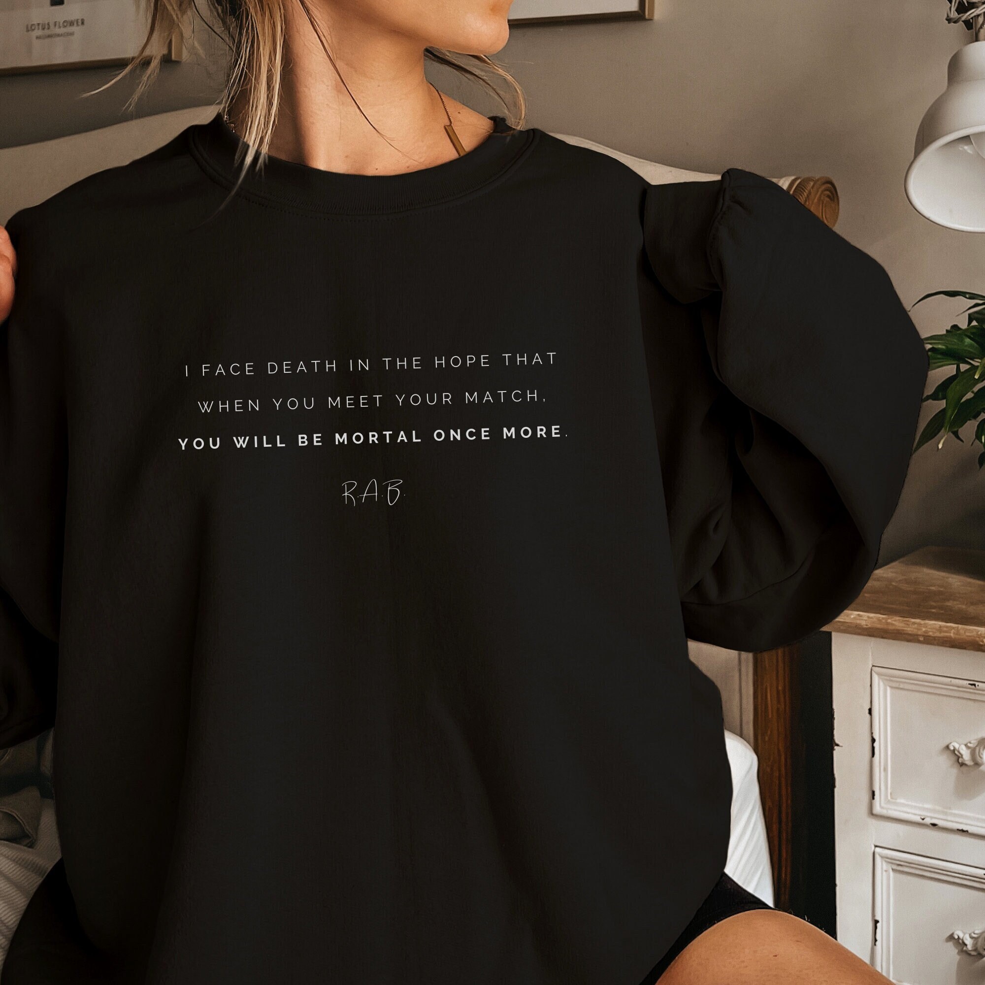 Regulus Black Letter Quote Sweatshirt Swim Club RAB Letter - Etsy