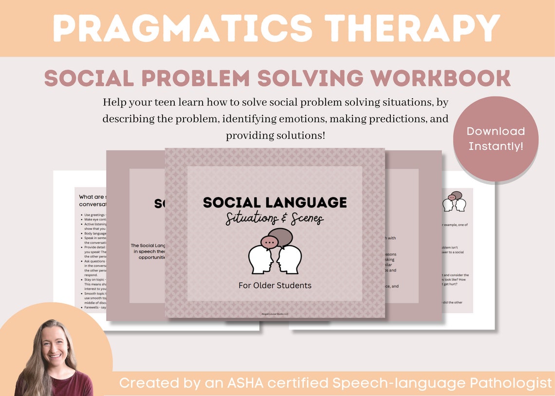 Social Problem Solving Pragmatics Therapy for Teens Social Skill ...