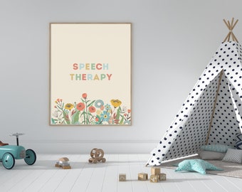 SLP Poster Speech Language Pathology Print SLP Decor Speech Therapy ...
