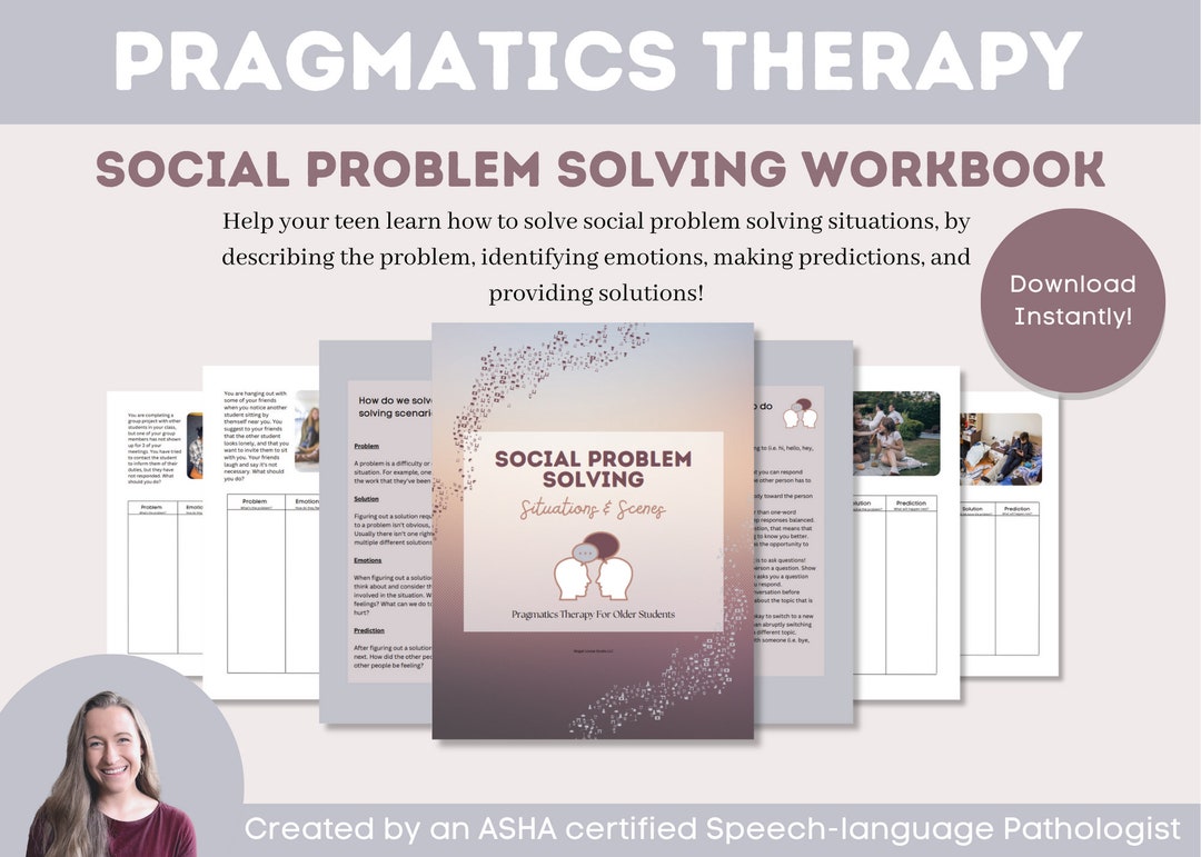 Social Language Pragmatics Therapy High School Social Problem Solving ...