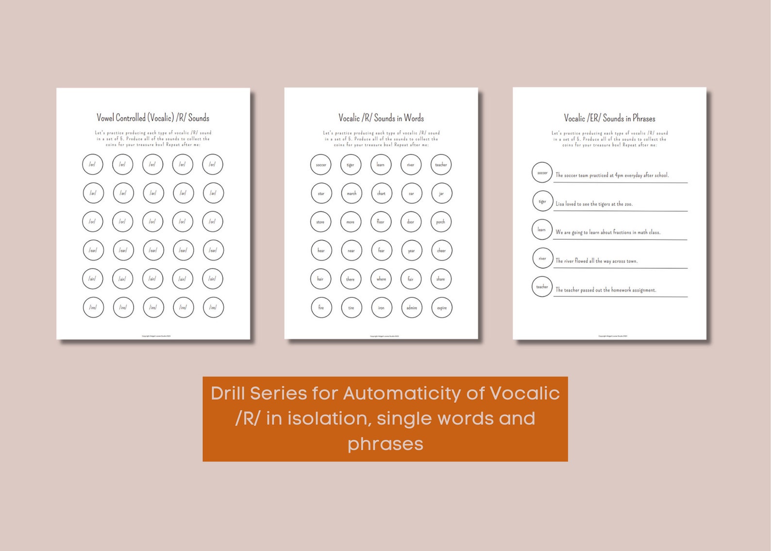 R Sound Articulation Speech Therapy Materials Pirate Themed Speech ...