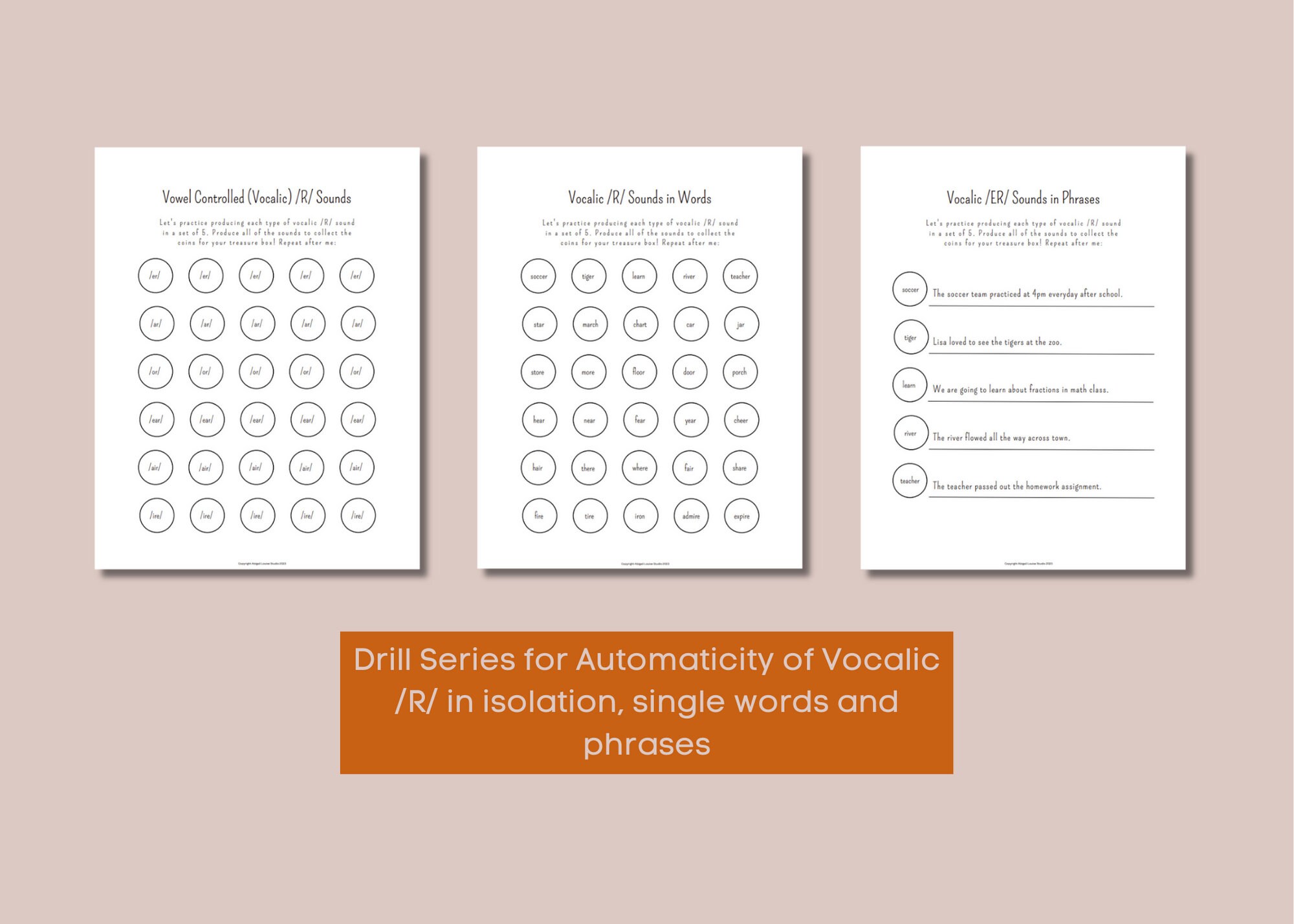 R Sound Articulation Speech Therapy Materials Pirate Themed Speech ...