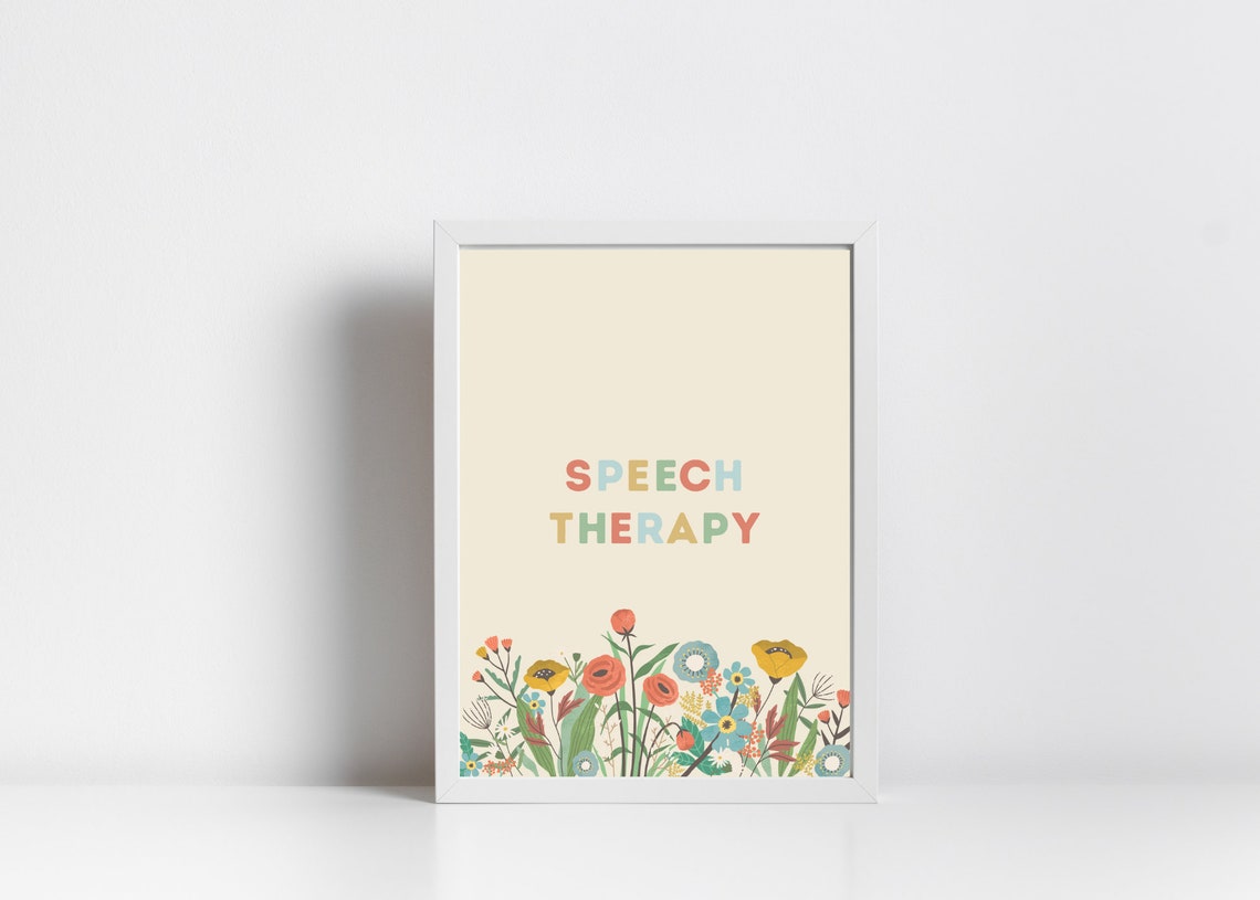 SLP Room Decor Set Kids Room Wall Art Speech Language Pathology Print ...