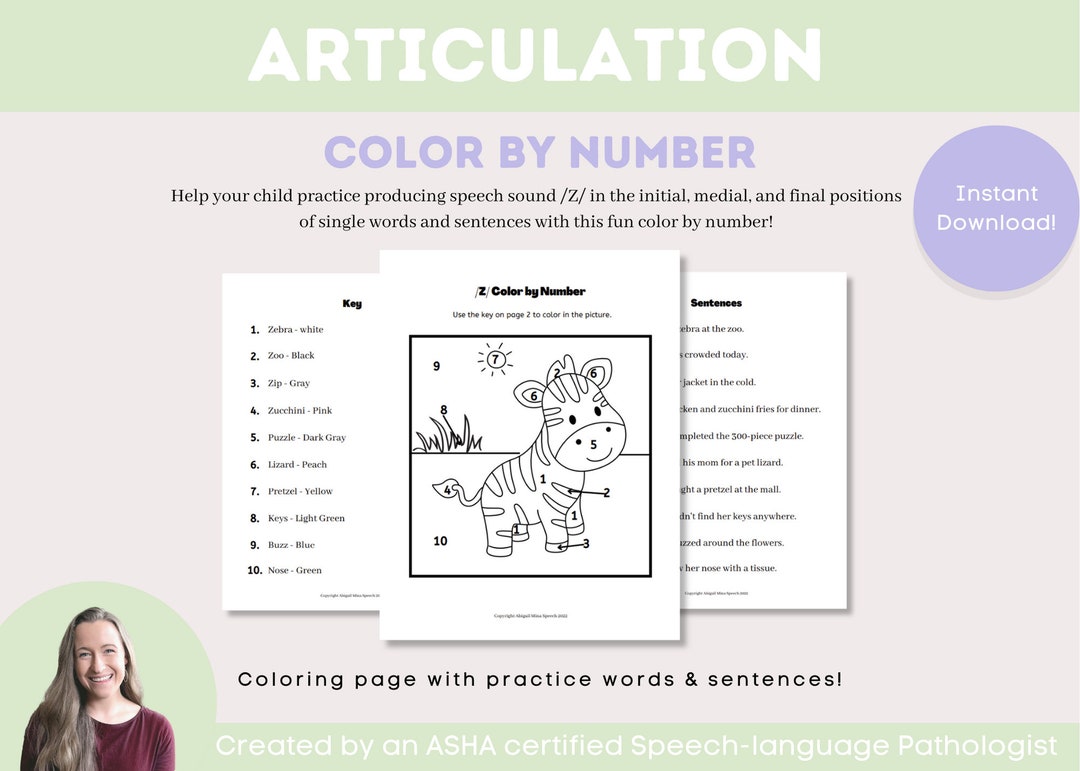 Articulation Activity for Kids Speech Sound Therapy SLP Materials ...