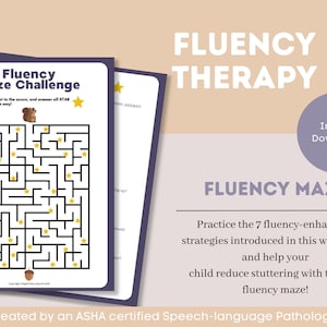 Stuttering Activity Fluency Activity for Kids Speech Therapy Materials ...