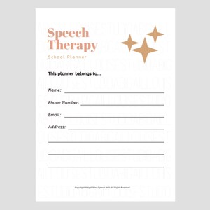 SLP Data Sheets SLP Data Notebook SLP Data Sheet Speech Pathology Data ...