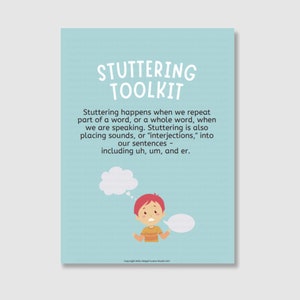 Fluency Strategies for Kids Speech Therapy Materials for Fluency Speech ...