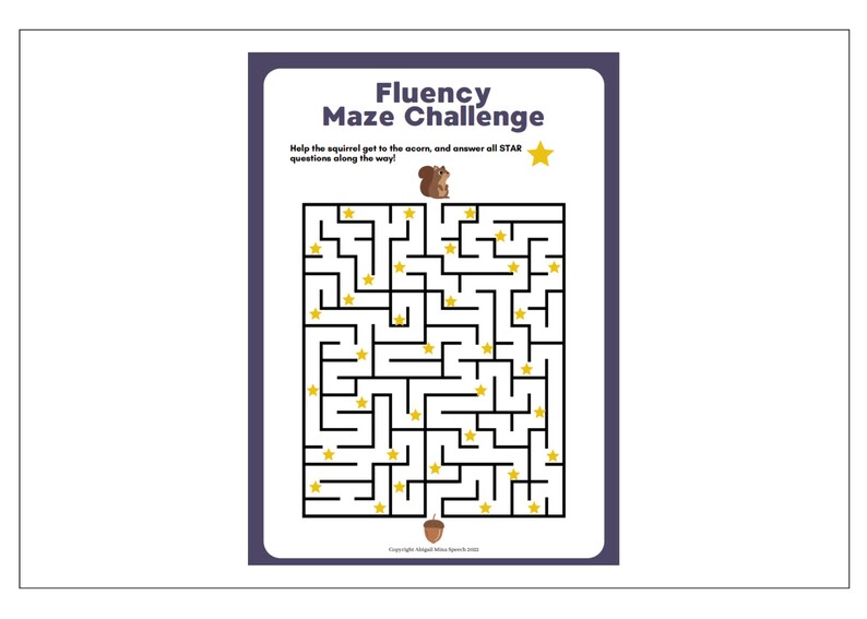 Stuttering Activity Fluency Activity for Kids Speech Therapy Materials ...