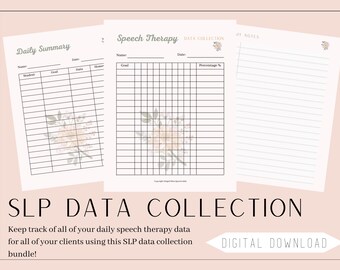 Slp Data Collection Sheet - Etsy