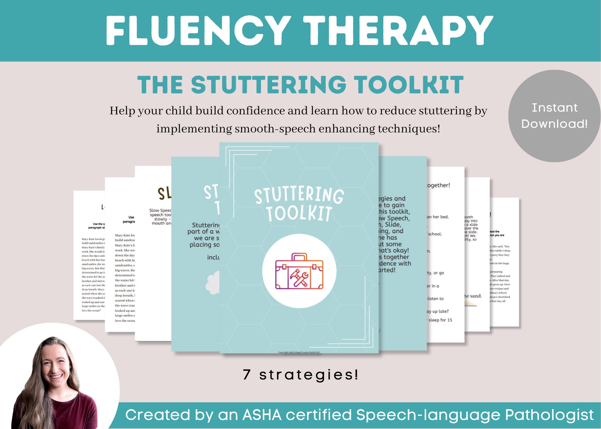 Fluency Strategies for Kids Speech Therapy Materials for Fluency Speech ...