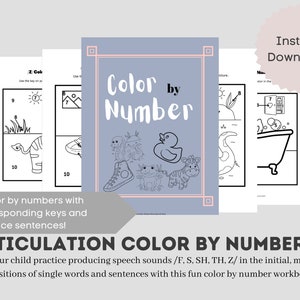 Articulation Speech Therapy Coloring Book SLP Materials Speech - Etsy