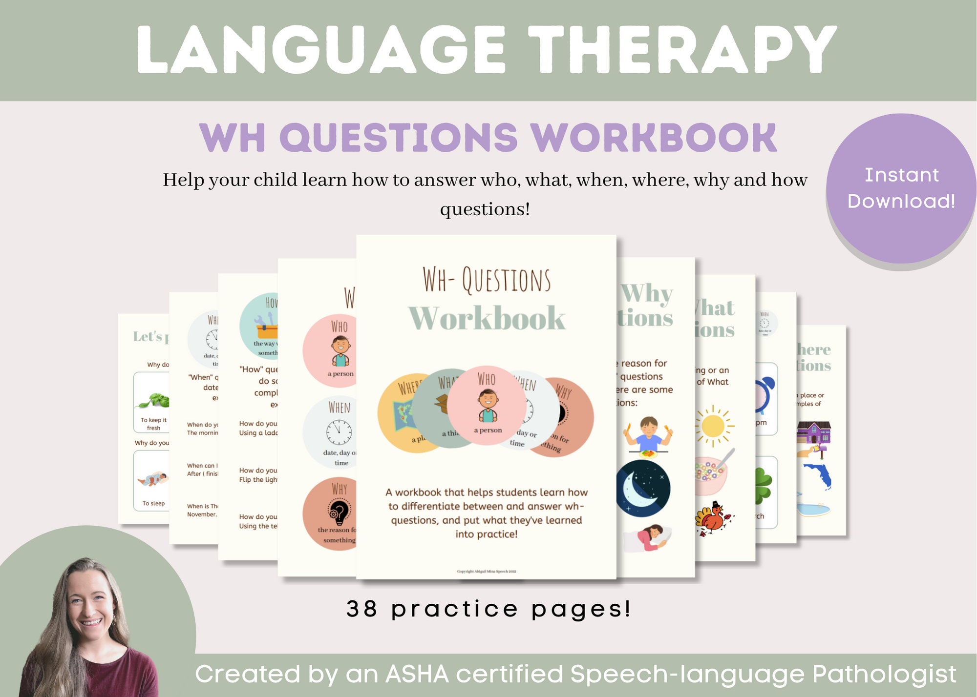 Speech Therapy Activities WH Questions for Kids Kindergarten Activity ...