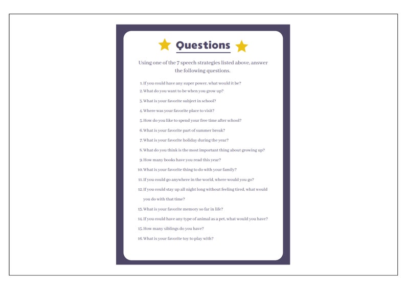 Stuttering Activity Fluency Activity for Kids Speech Therapy Materials ...